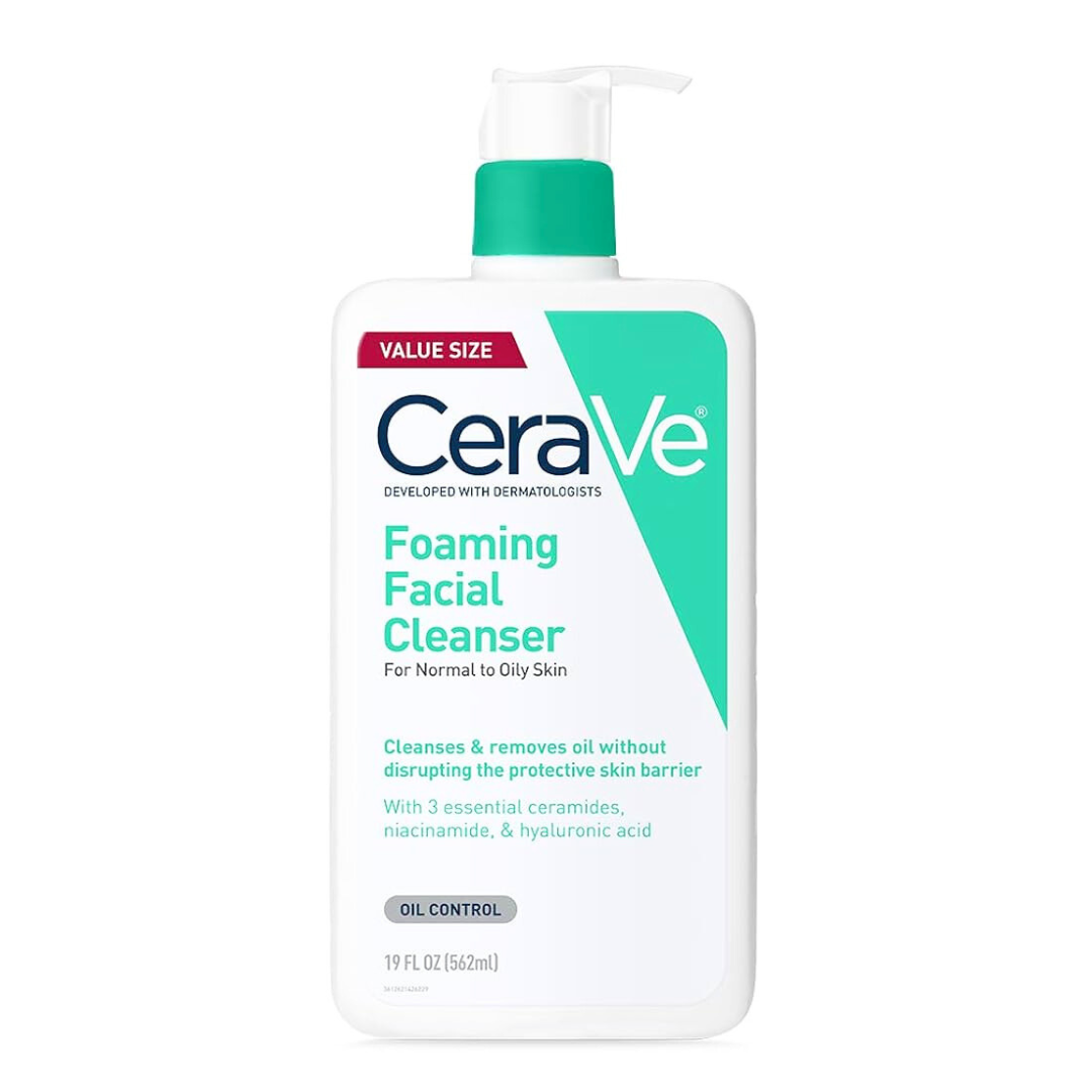 Cerave Foaming Facial Cleanser Daily Face Wash For Oily Skin With Hy